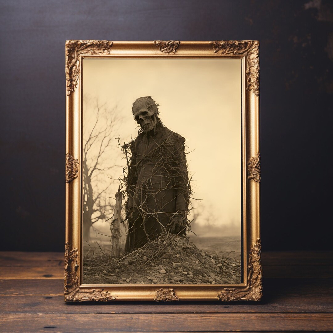 Macabre Vine Skeleton Vintage Photography, Romantic Goth Wall Decor ...