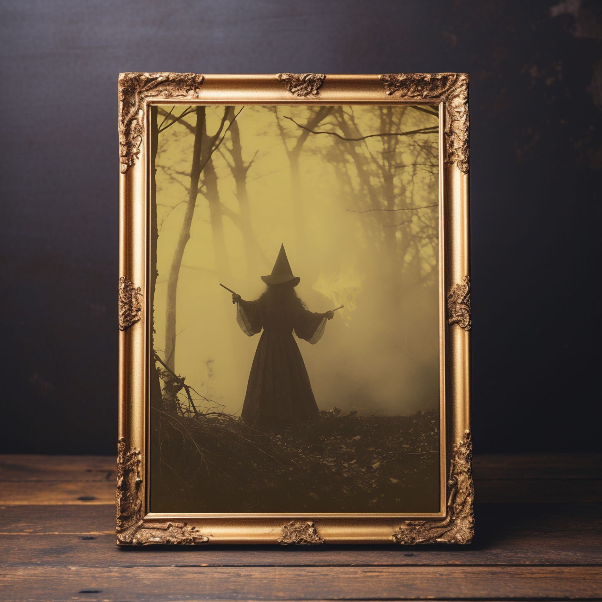Magical Witchcraft Wall Art Witch Occult Poster Romantic - Etsy