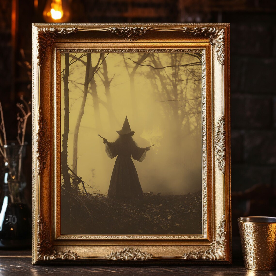 Magical Witchcraft Wall Art Witch Occult Poster Romantic - Etsy