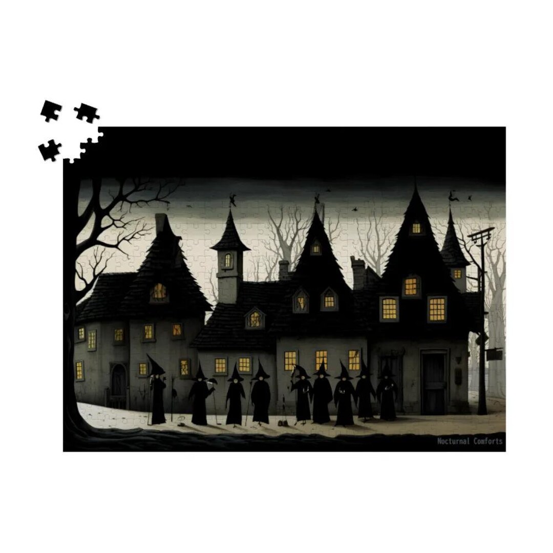 Witches Coven Gathering Wooden Jigsaw Puzzle 500 or 1000 Pieces: Occult ...