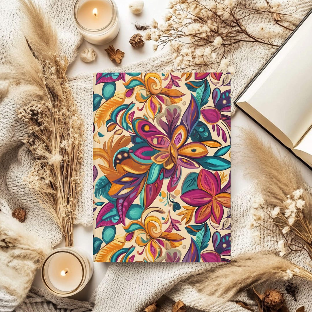 Colorful Flower Journal – Floral Stationary for an Eclectic Bohemian ...