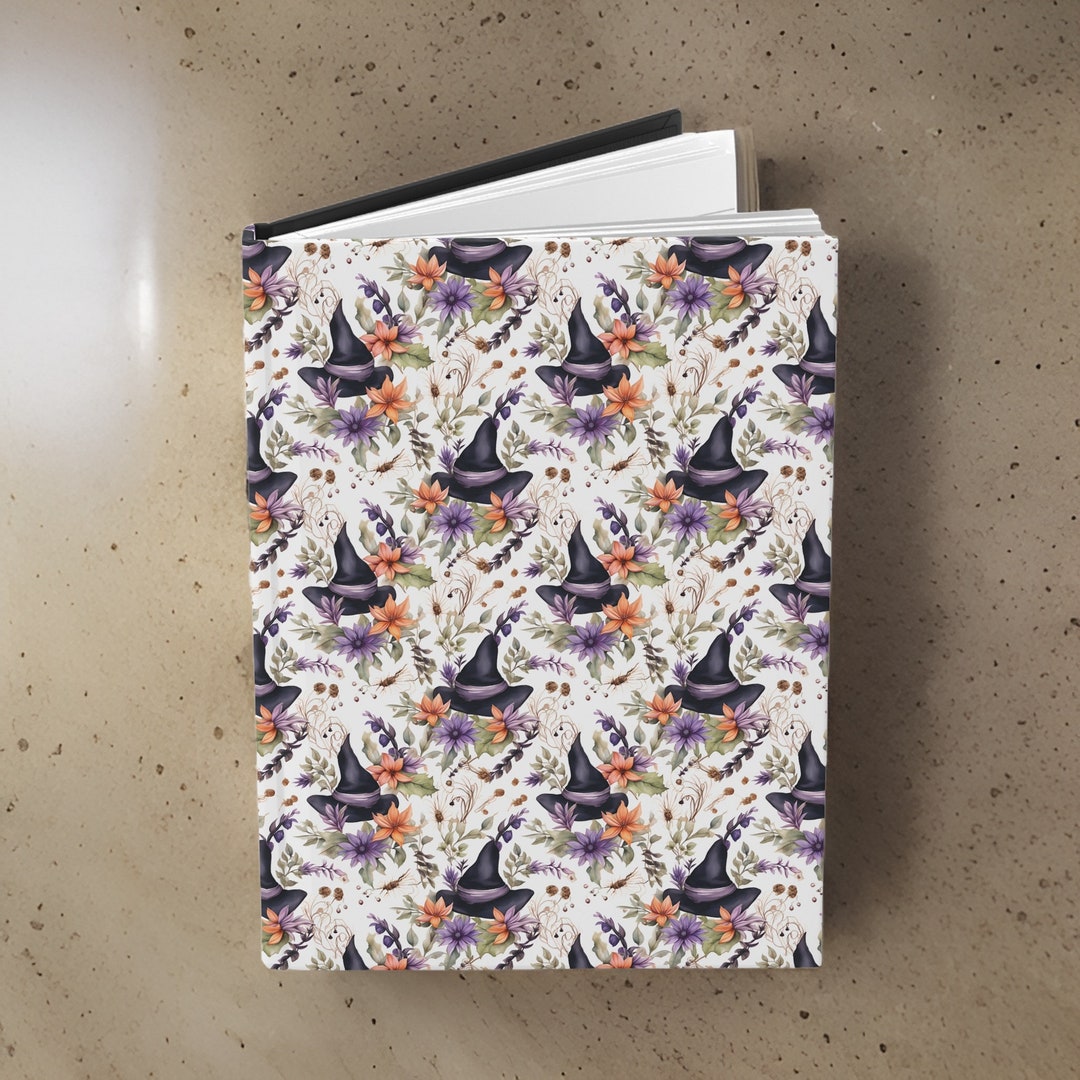 Floral Watercolor Witch Lined Journal for Creative Writing, Whimsical ...