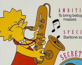 Lisa Simpson Saxophone - Etsy