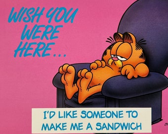 Garfield Postcards - Etsy UK