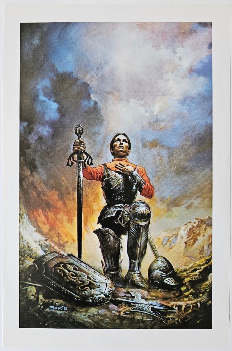 Boris Vallejo Fantasy Art Female Knight 1978 Vintage Book - Etsy