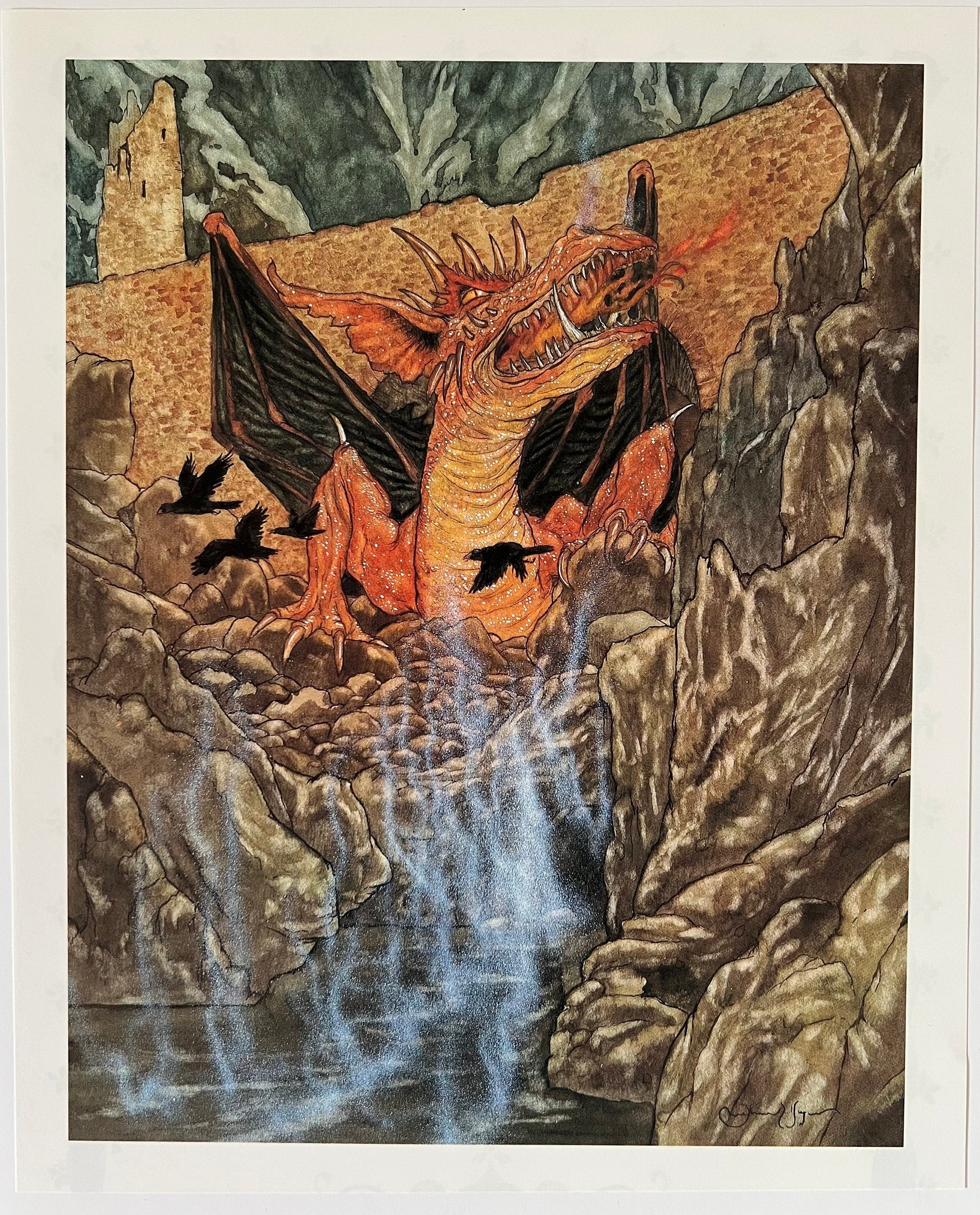 The Hobbit Book Illustrations Smaug