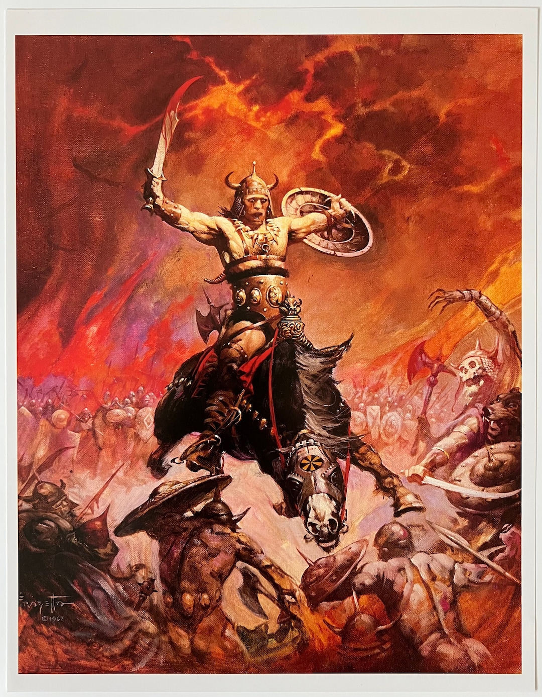 Frank Frazetta Berserker Fantasy Art 1999 Vintage Book - Etsy