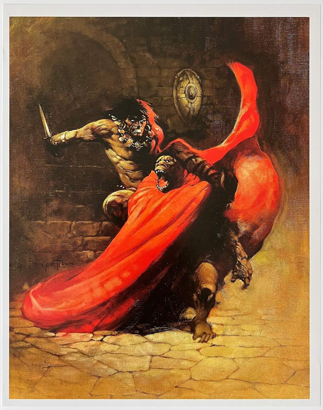 Frank Frazetta Man-ape Fantasy Art 1999 Vintage Book Print - Etsy