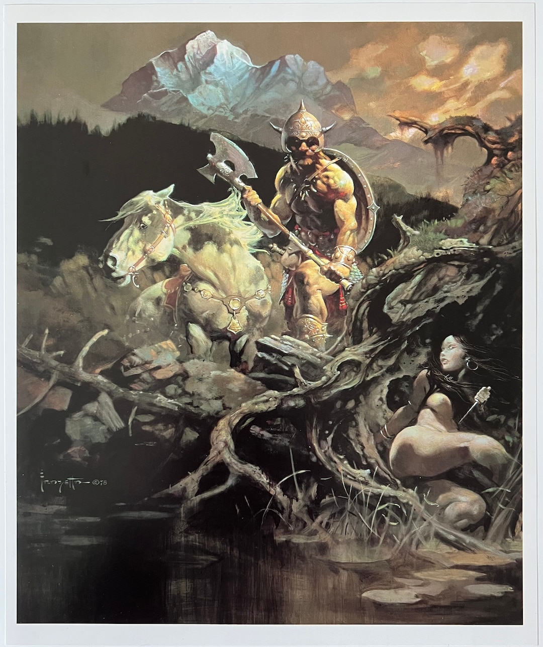 Frank Frazetta Night Winds Fantasy Art 1999 Vintage Book - Etsy