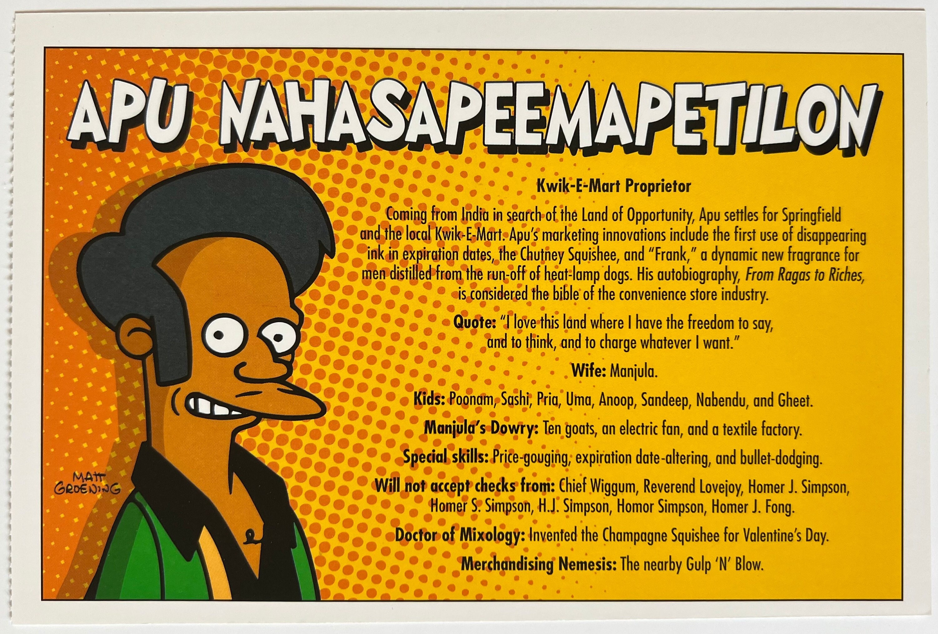 Simpsons Characters Apu