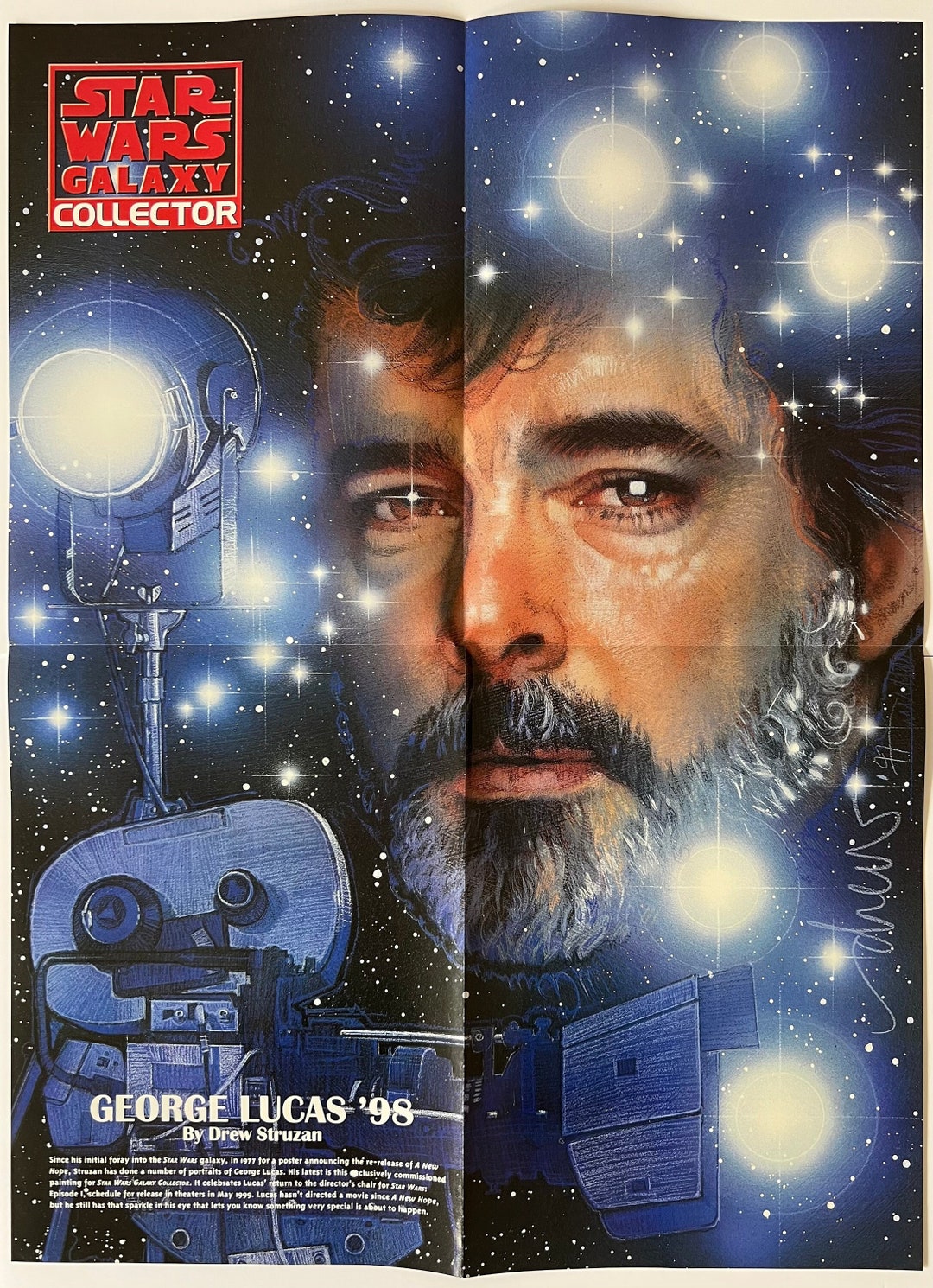 Star Wars George Lucas 1998 Vintage Double Sided Poster - Etsy