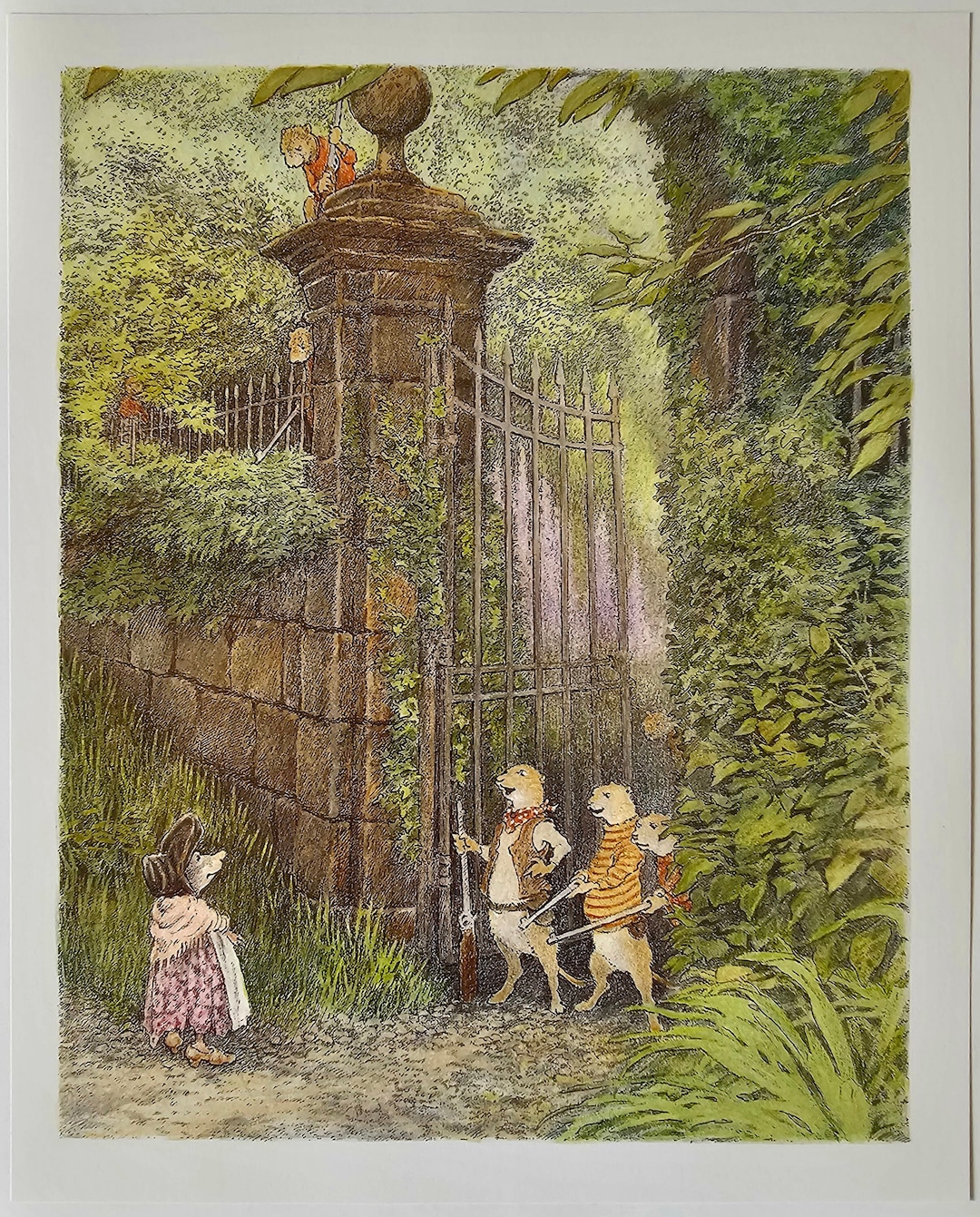 Wind in the Willows Print by Inga Moore Mole and the Weasles - Etsy