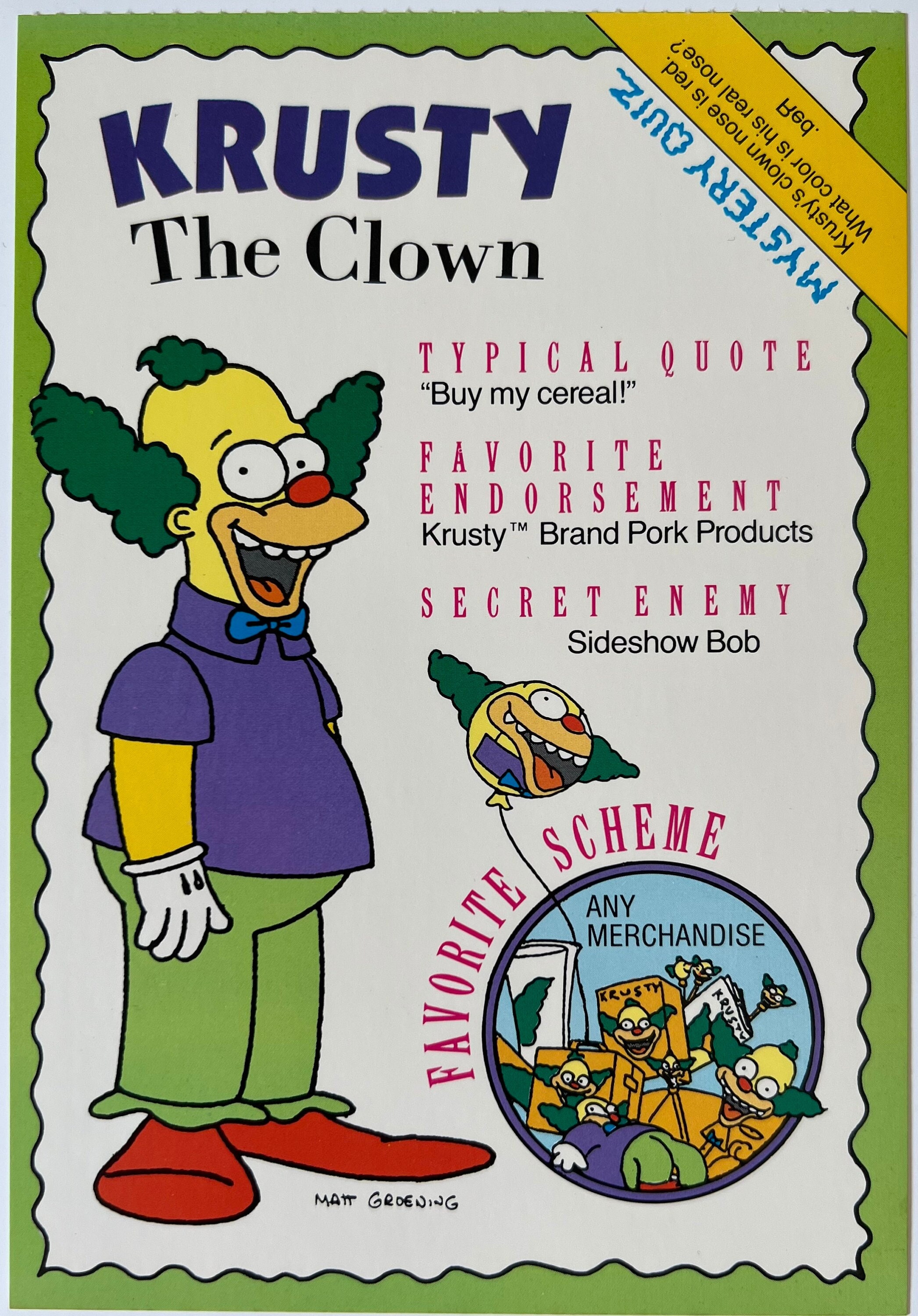 Krusty The Clown Costume