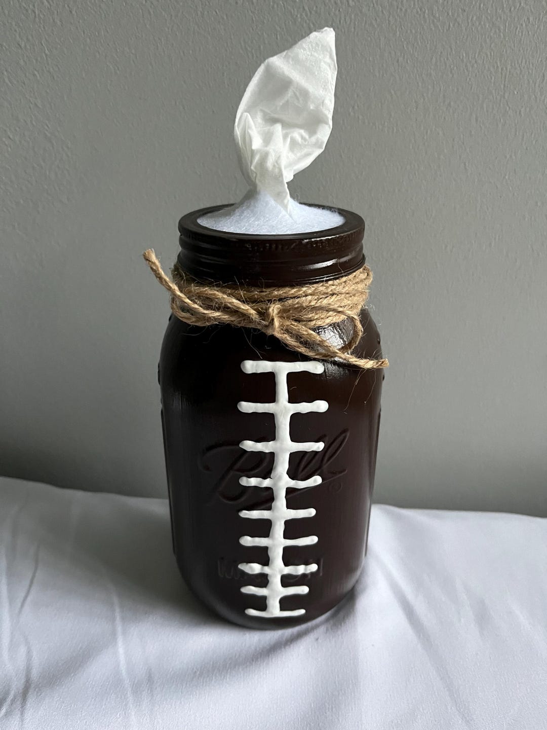 Football Tissue Dispenser: Hand-painted Sports Decor - Etsy