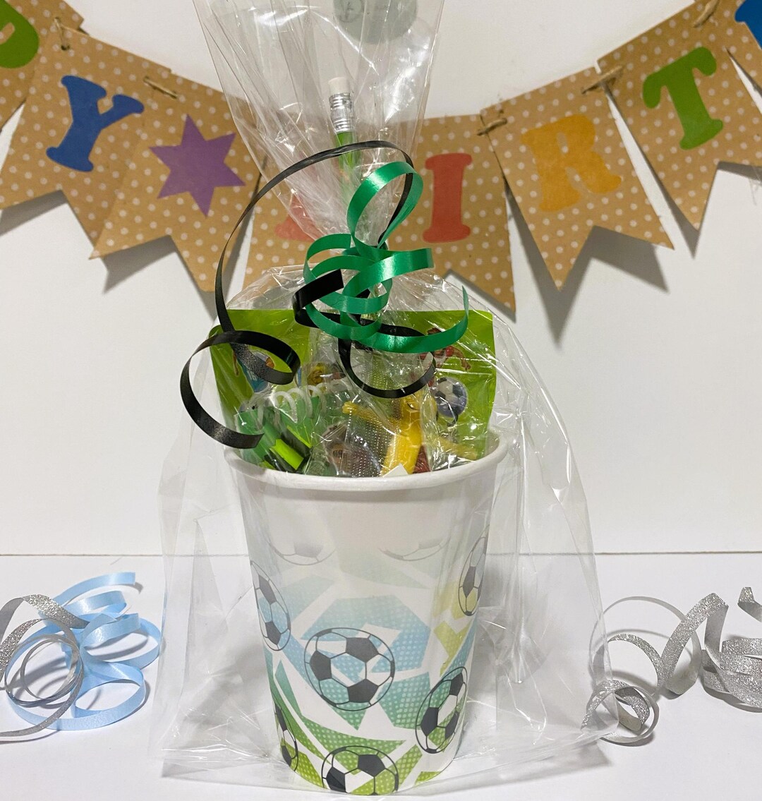 Football Prefilled Paper Party Cup - a Great Alternative to Party Bags ...