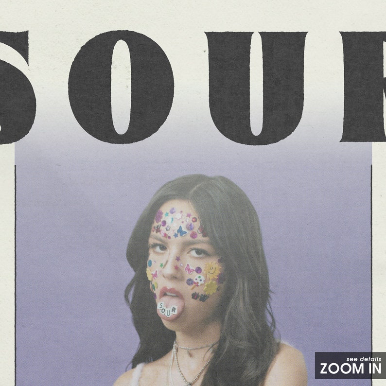 Olivia Rodrigo Posters / Sour Poster / Album Cover Poster - Etsy Canada
