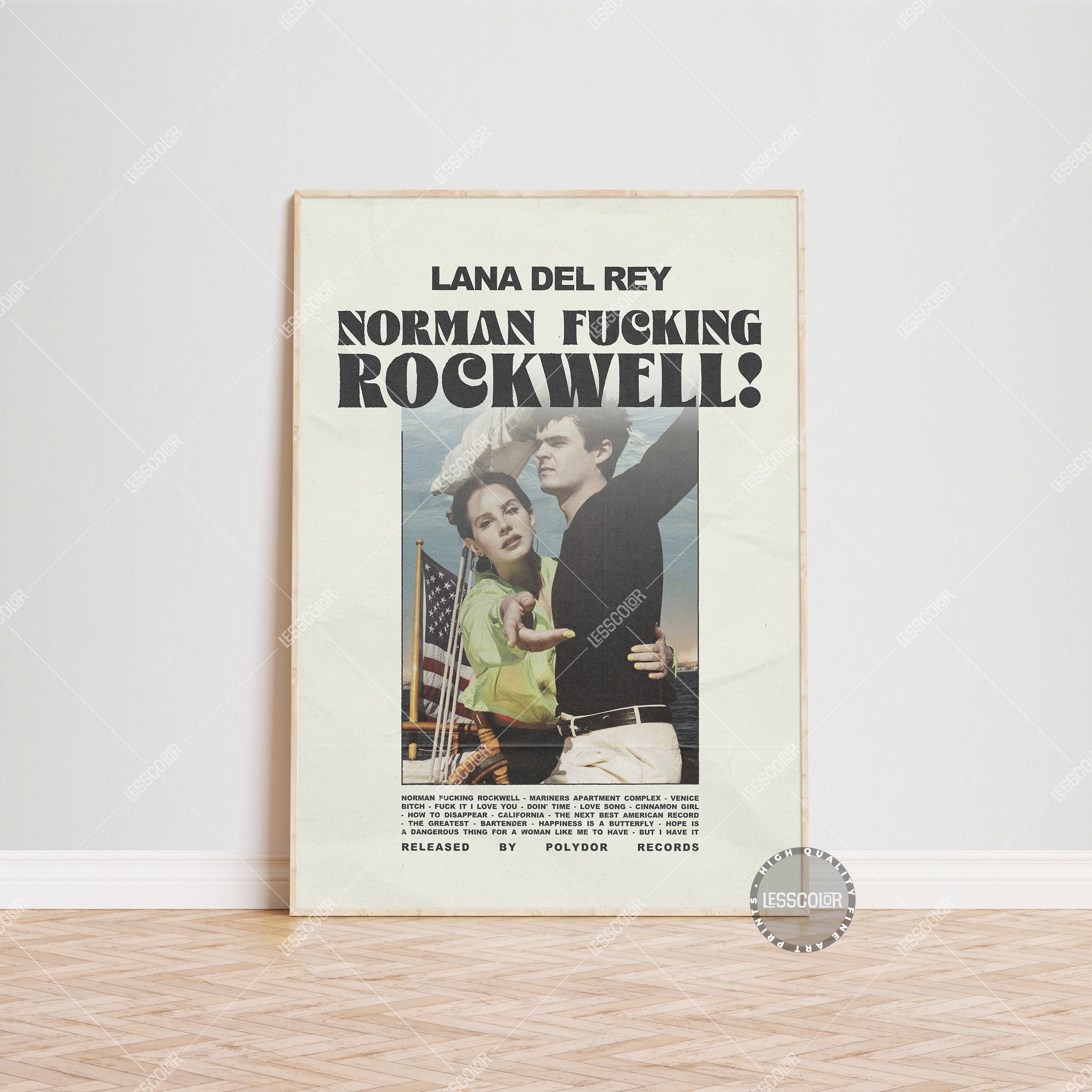 Lana Del Rey Posters / Norman Fucking Rockwell Poster