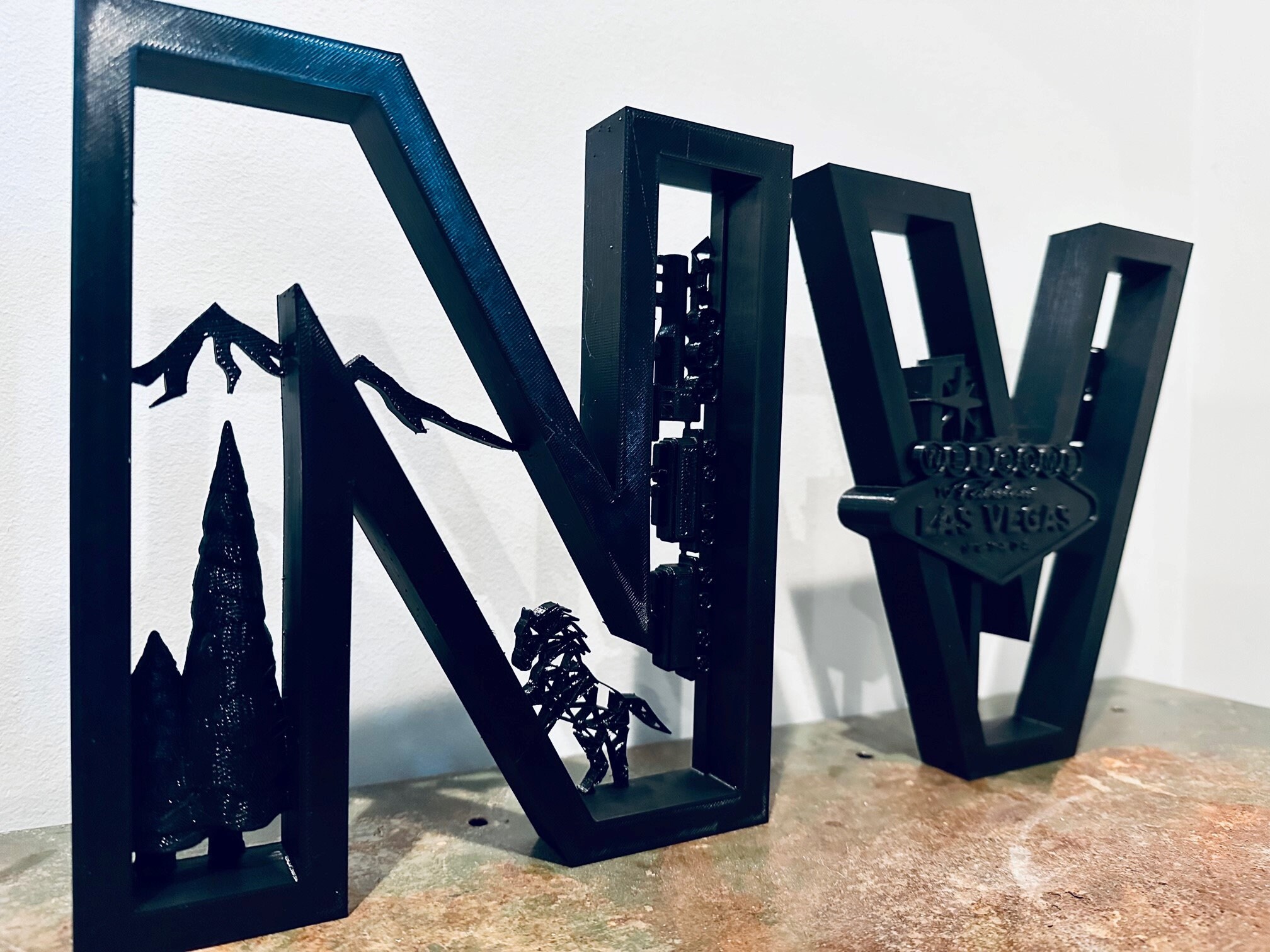 Nevada State Themed Decor Letters, 3D Printed, House Warming Gift, Wall ...
