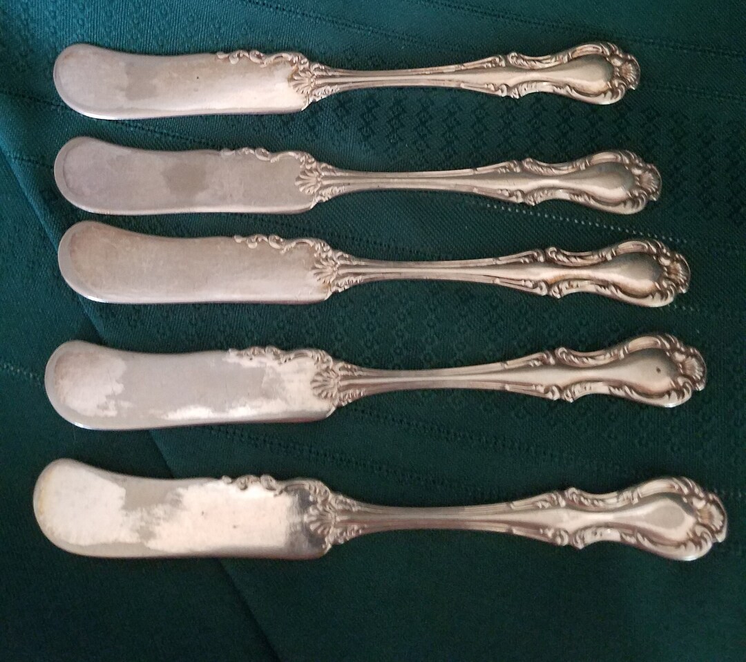 1835 R Wallace A1 Joan Pattern Silver Plate Butter Spreader (set of ...