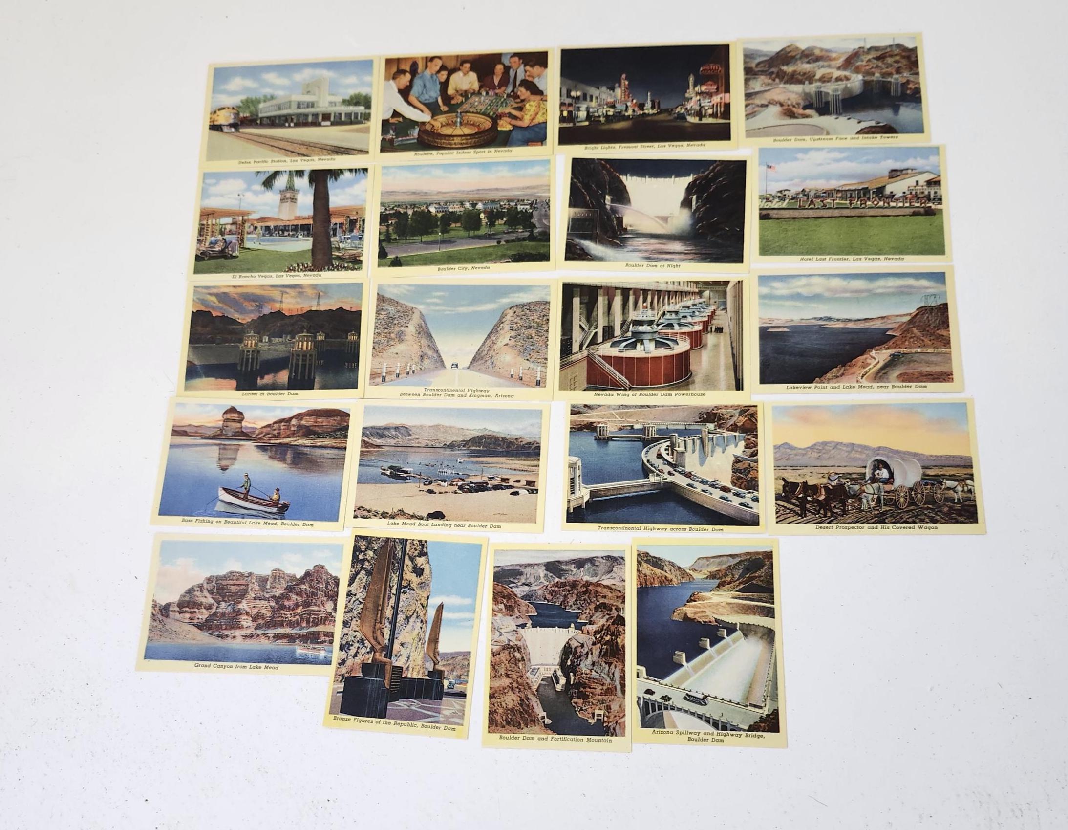 Vintage Las Vegas/boulder City 20 Miniature Postcards - Etsy