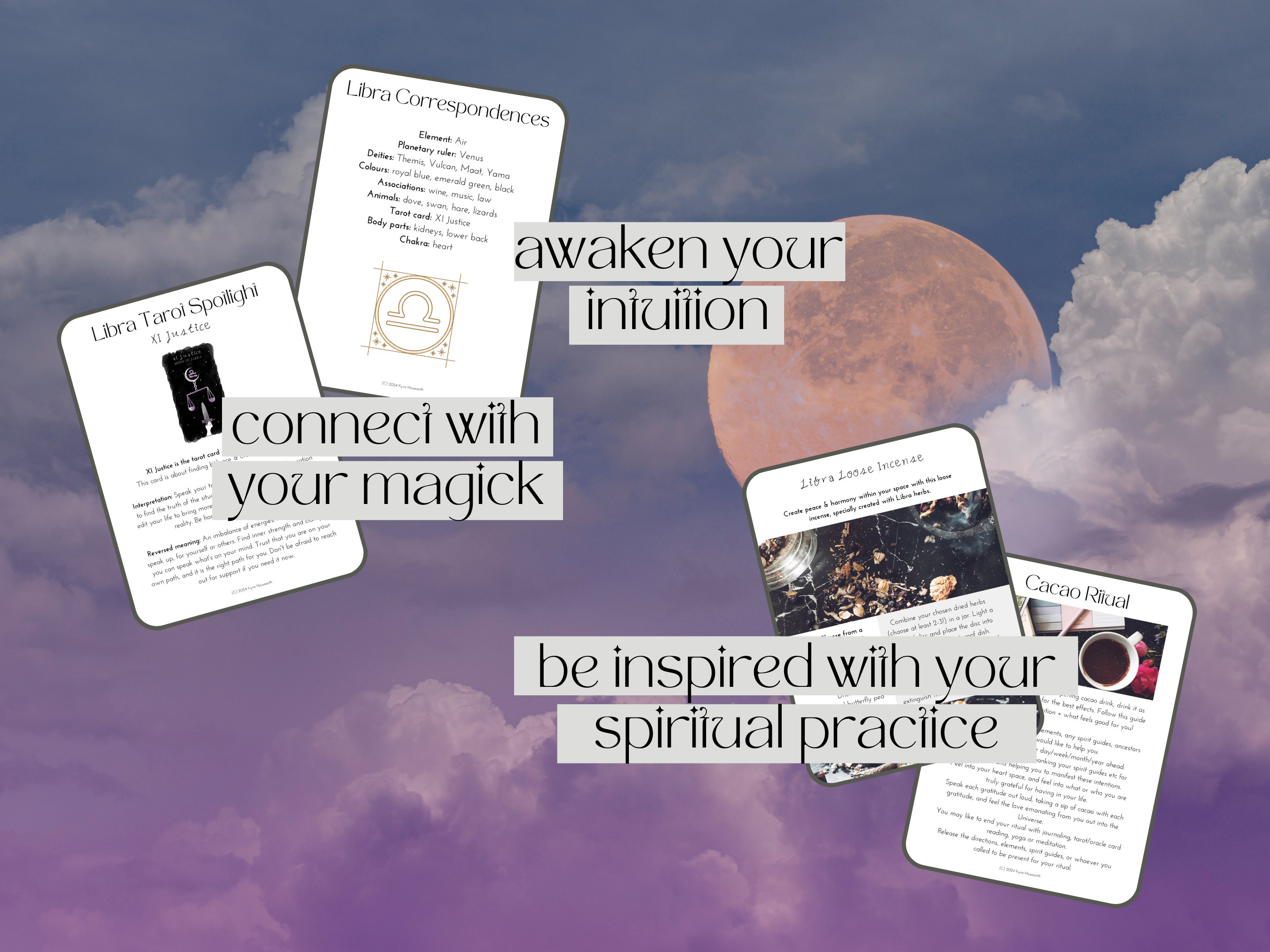 Full Moon in Libra Journal. Moon Manifesting Printable PDF - Etsy