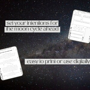 New Moon Ritual PDF Fillable Printable Digital Download. Journaling ...