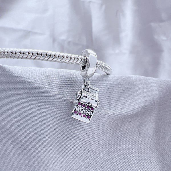 Typewriter Pandora Charm - Etsy