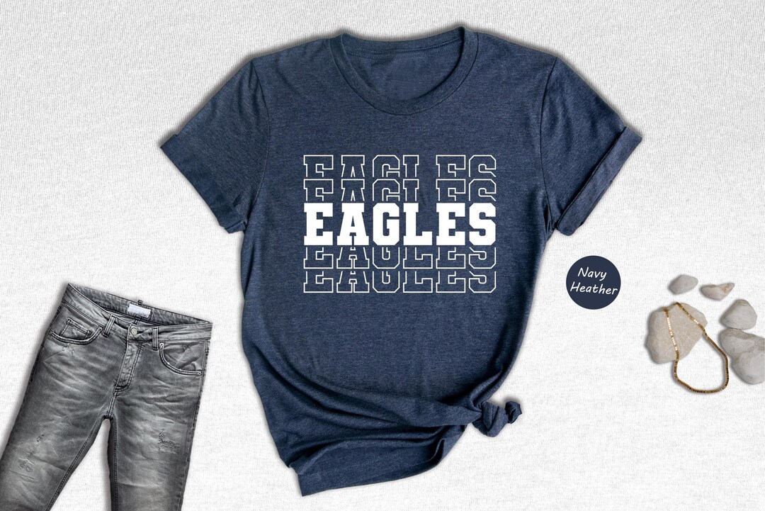 Team Mascot Shirt, Eagles Team Shirt, Eagles Football Shirt, Eagles Fan Shirt, Eagles School ...