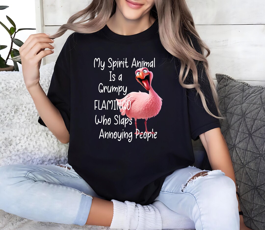 Sarcastic Flamingo Shirt: Funny Saying, Animal Lover Gift - Etsy