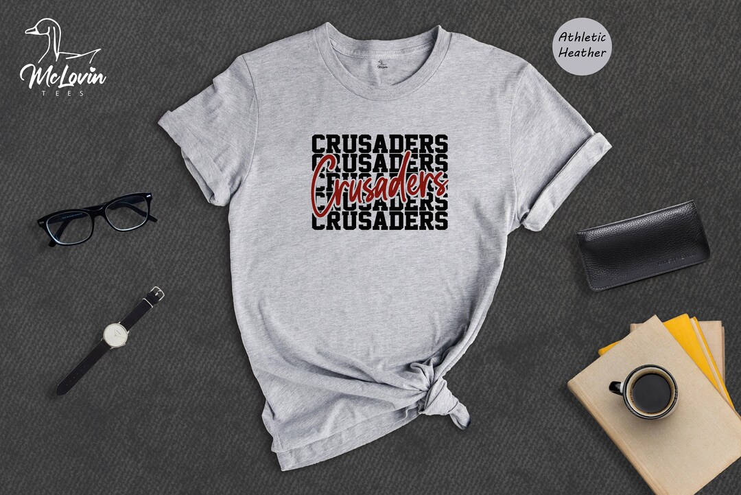 Team Mascot Shirt, Crusaders Team Shirt, Crusaders Team Spirit Shirt ...