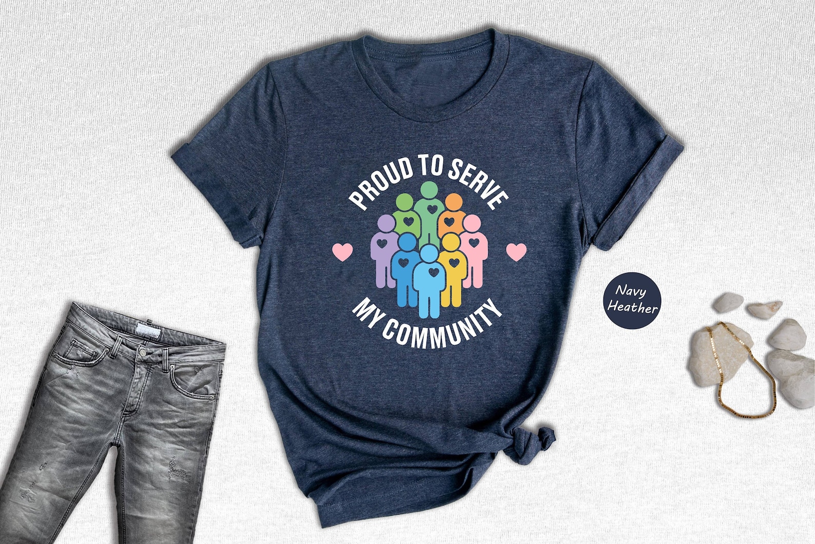 Proud to Serve My Community T-shirt, Volunteer Appreciation Gift - Etsy