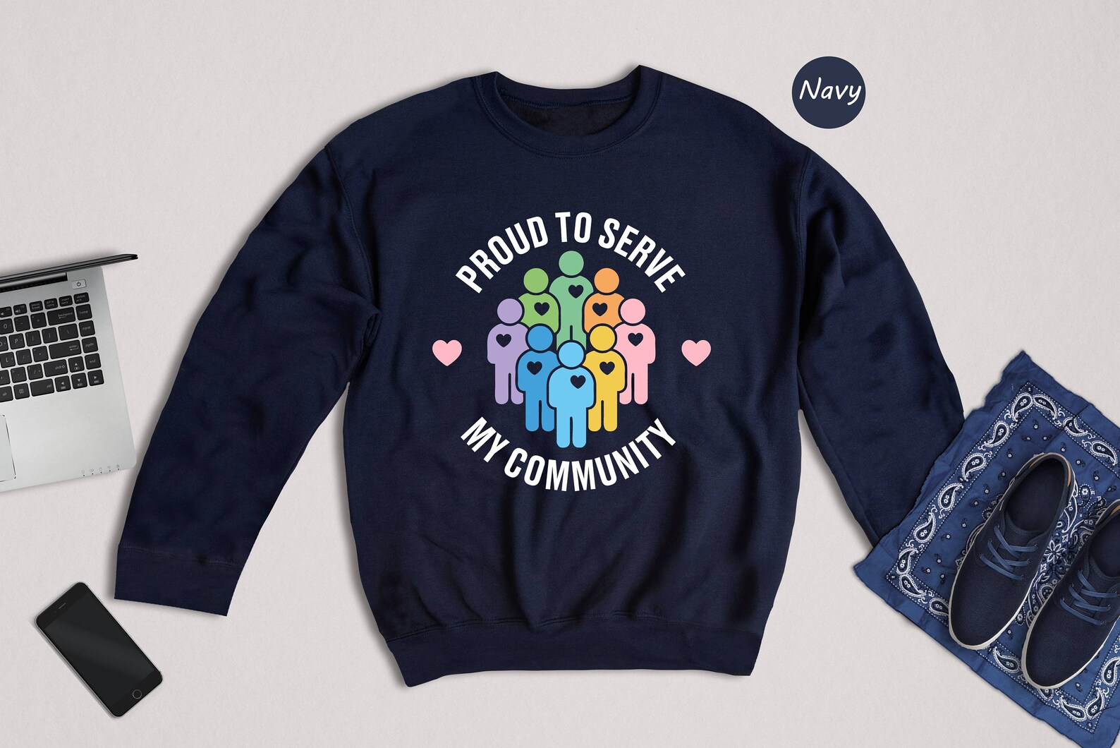 Proud to Serve My Community T-shirt, Volunteer Appreciation Gift - Etsy