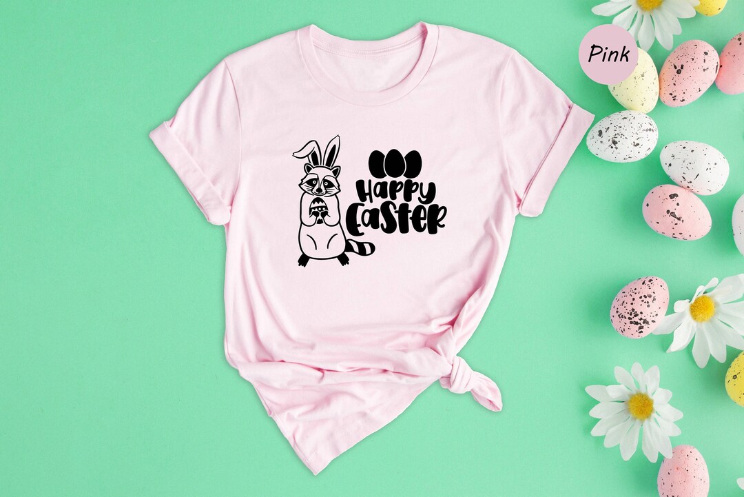 Happy Easter Raccoon Shirt, Easter Family Matching Shirt, Easter Egg ...