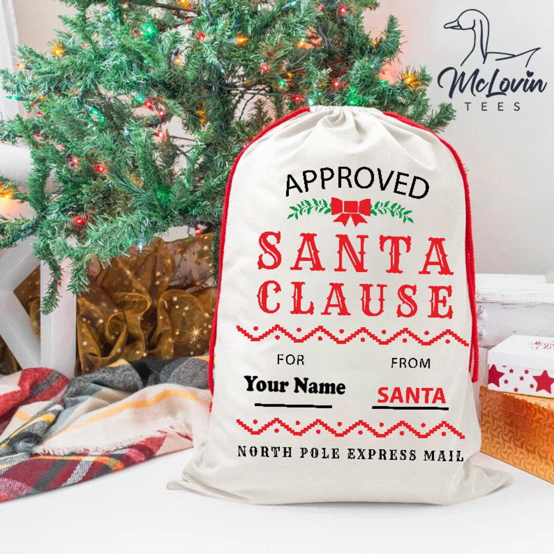 Custom Santa Sack, Santa Claus Bag, Personalized Santa Sack Gifts ...