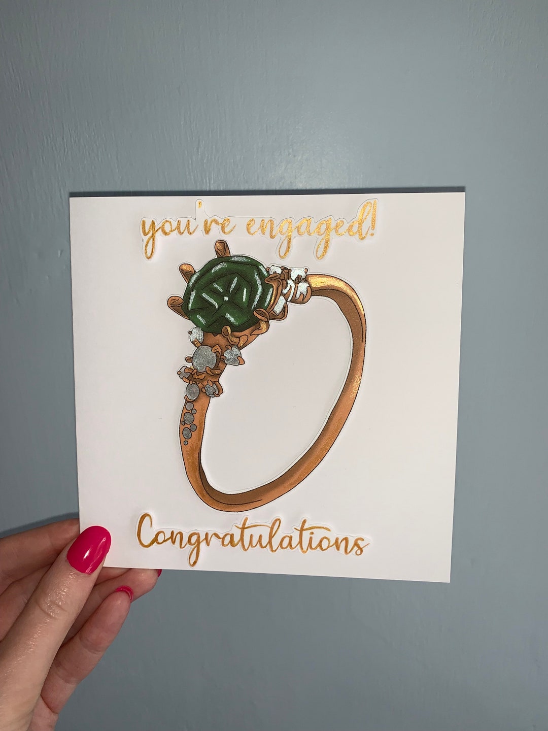 Engagement Card youre Engaged Congratulations - Etsy
