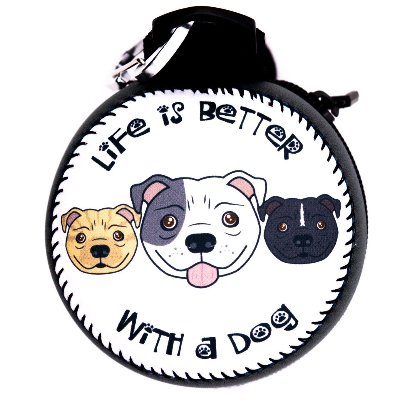 Dicky Bag-dog Faces: A Hands-free, Odour-proof, Dog Poo Bag Holder - Etsy