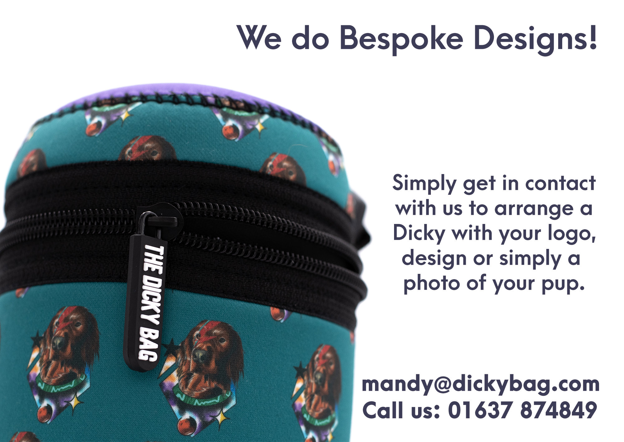 Dicky Bag-dog Faces: A Hands-free, Odour-proof, Dog Poo Bag Holder - Etsy