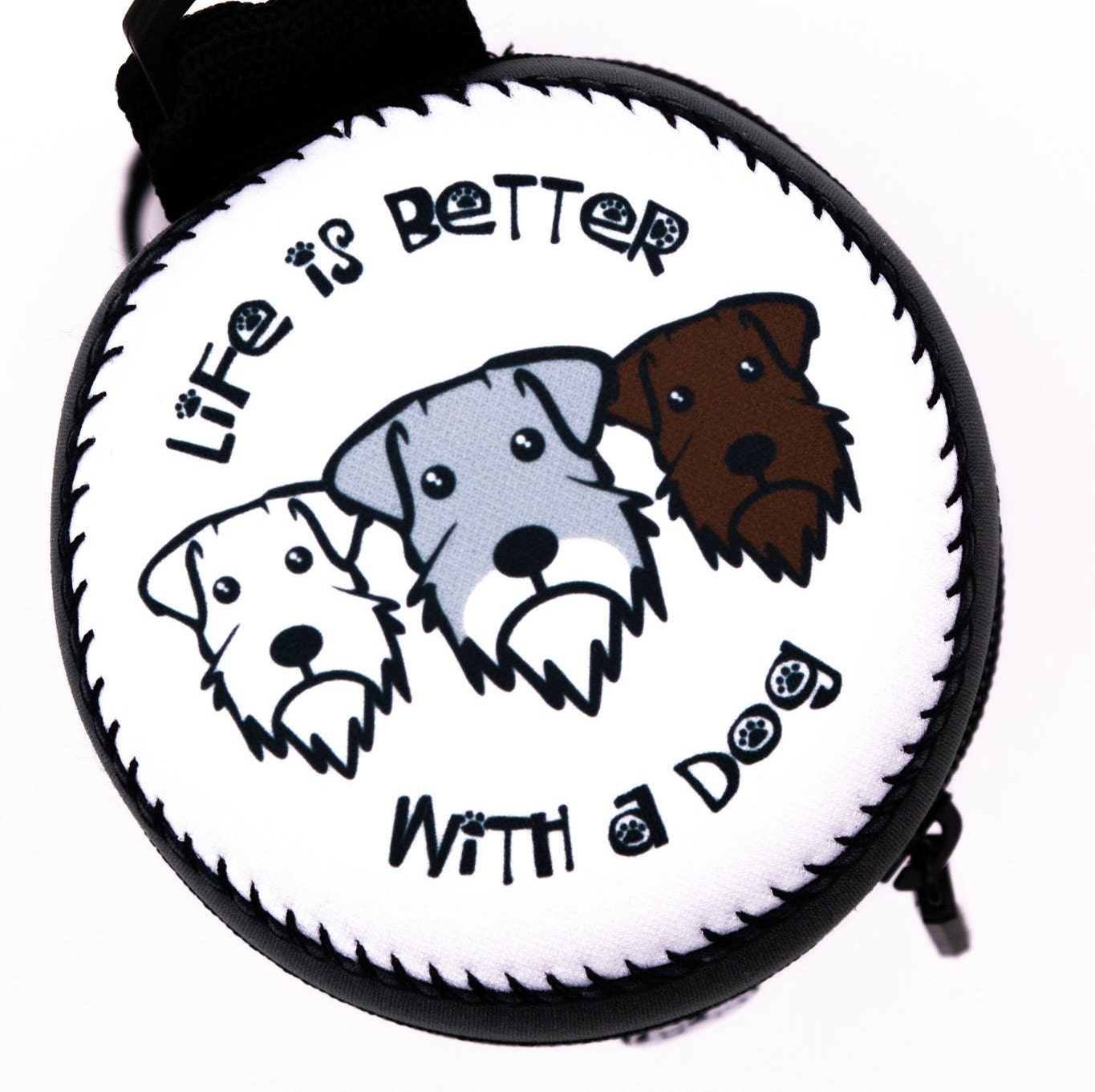 Dicky Bag-dog Faces: A Hands-free, Odour-proof, Dog Poo Bag Holder - Etsy