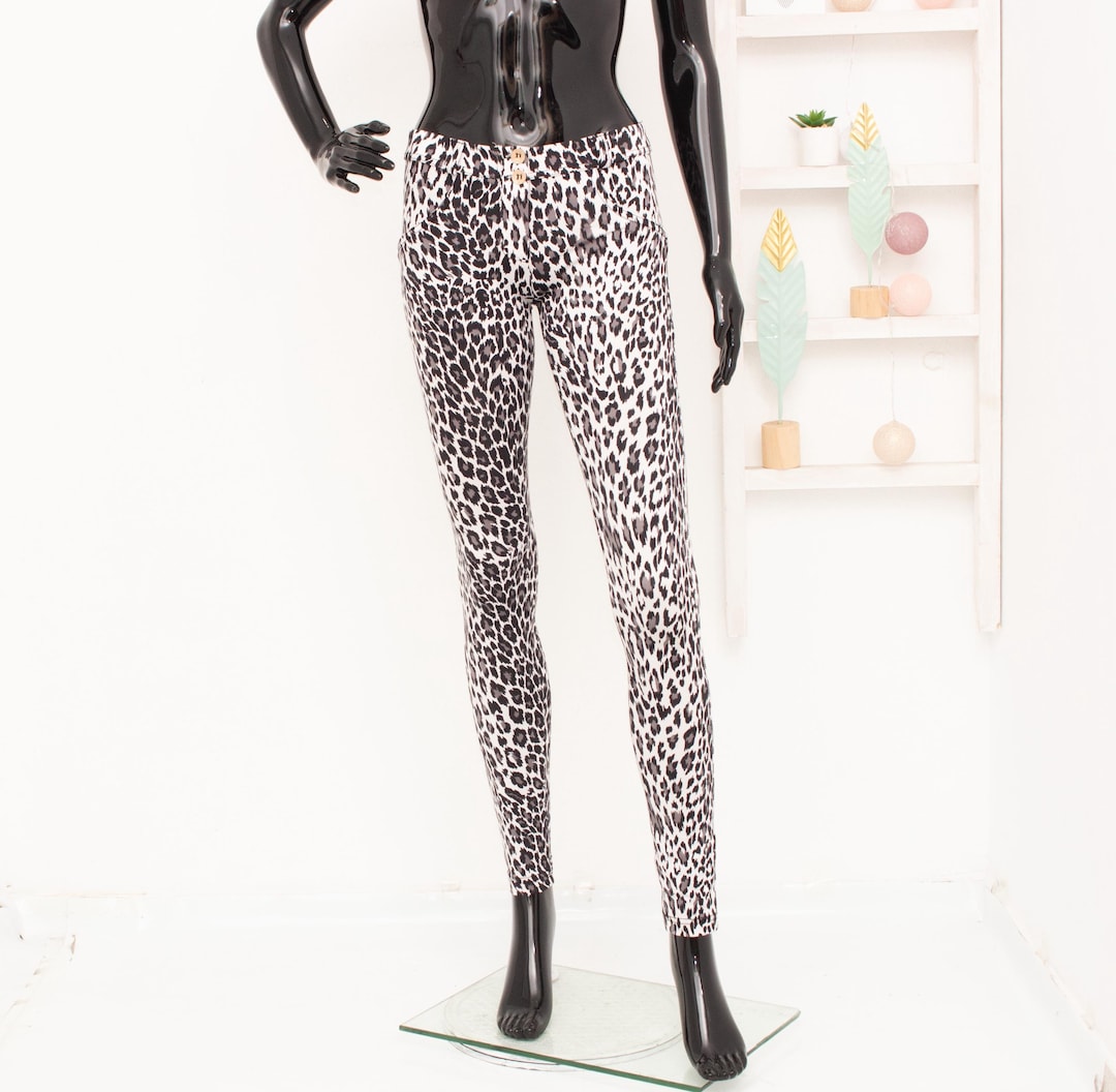 Freddy Wr up Trousers Snow Leopard Shaping Slimming Skinny Slim Leg ...