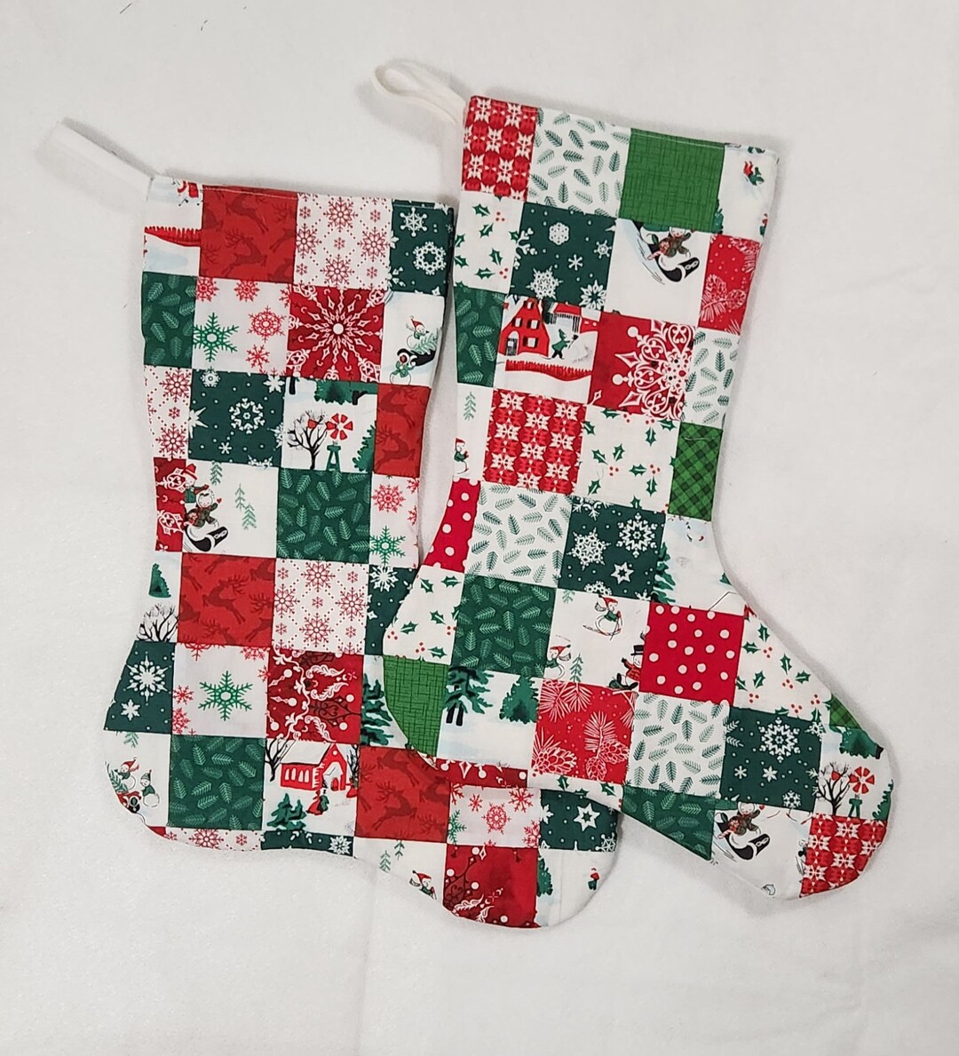 Patchwork Christmas Stocking - Etsy