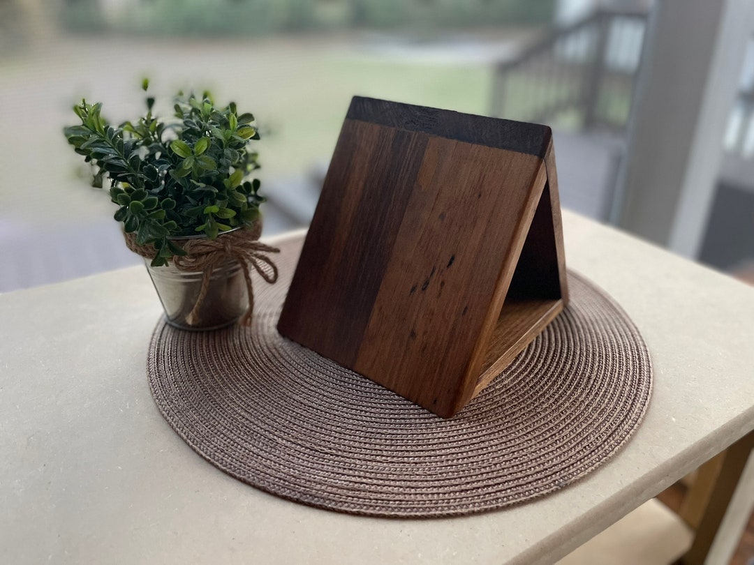 Triangle Book Holder Medium Stain - Etsy