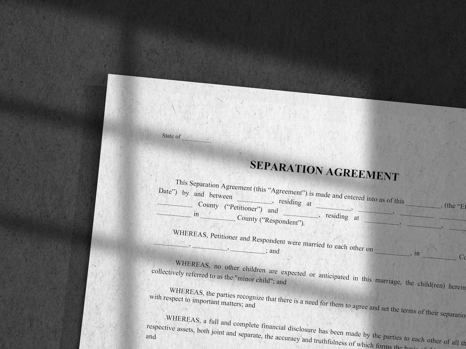 Separation Agreement Notary Acknowledgement PRINTABLE and - Etsy