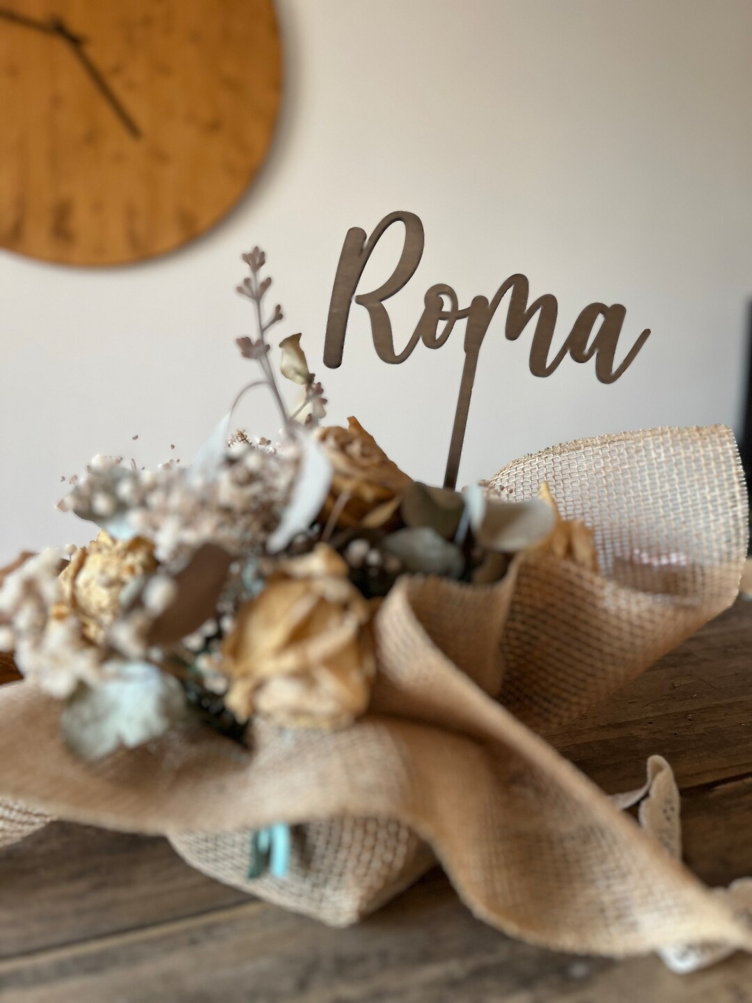 Engraved Wooden Table Sign With Customizable Writing / Wooden Table ...