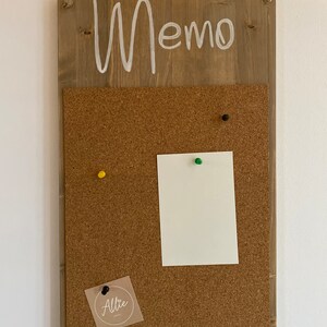 Memo Wooden Panel With Cork/memo Board With Cork/wall Cork for - Etsy