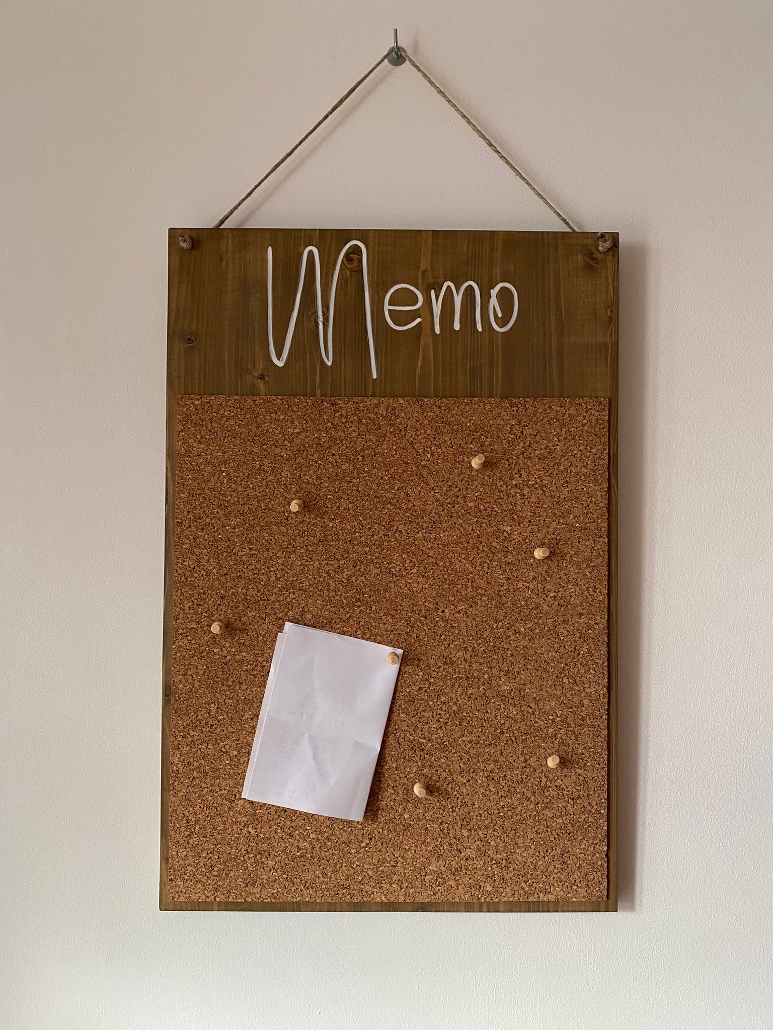 Memo Wooden Panel With Cork/memo Board With Cork/wall Cork for - Etsy