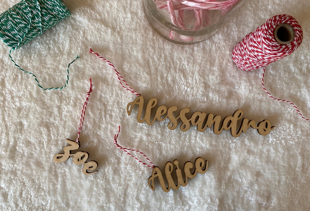 Custom Laser-cut Wooden Names/ Wooden Placeholders/ Laser Wooden Names ...