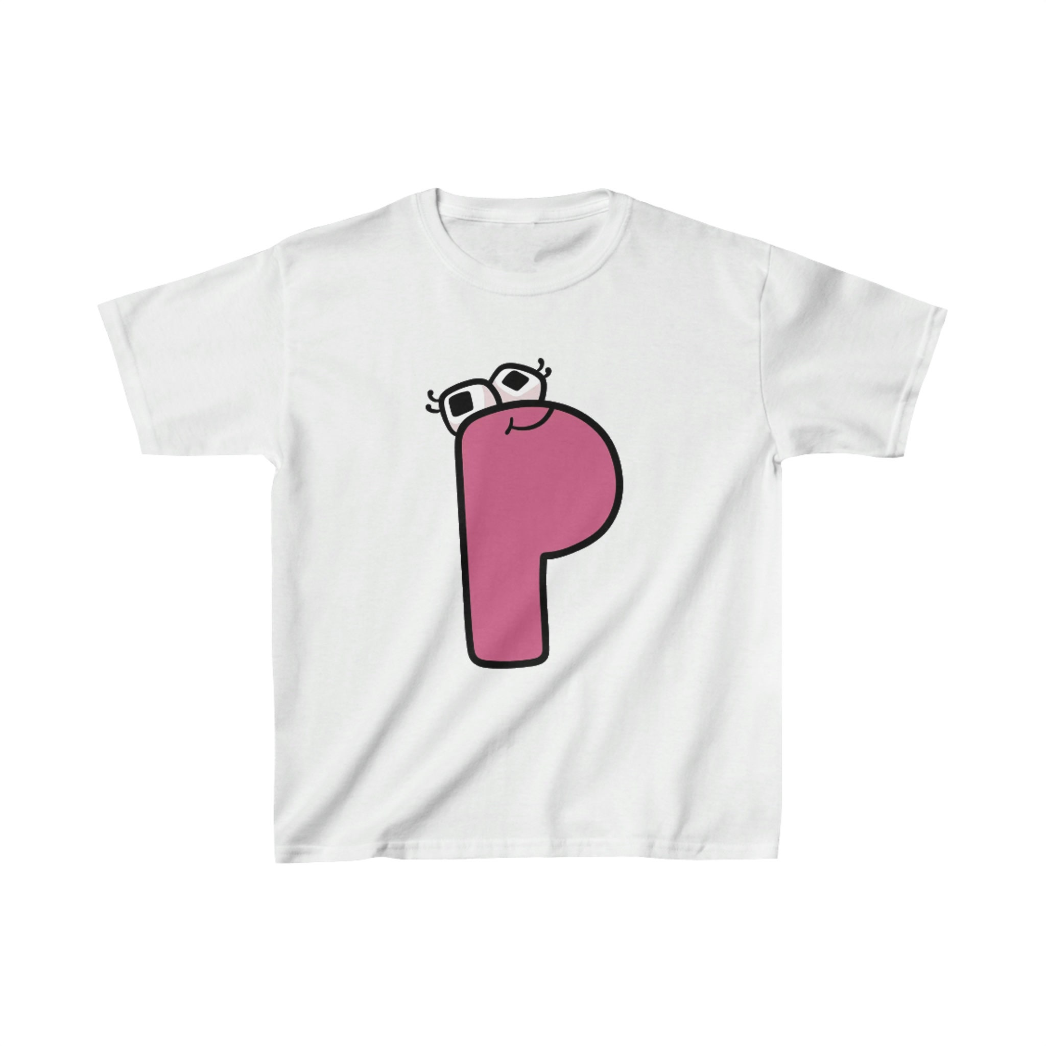 Alphabet Lore Letter P p Tee Shirt T-shirt Soft Heavy Cotton Abc's ...
