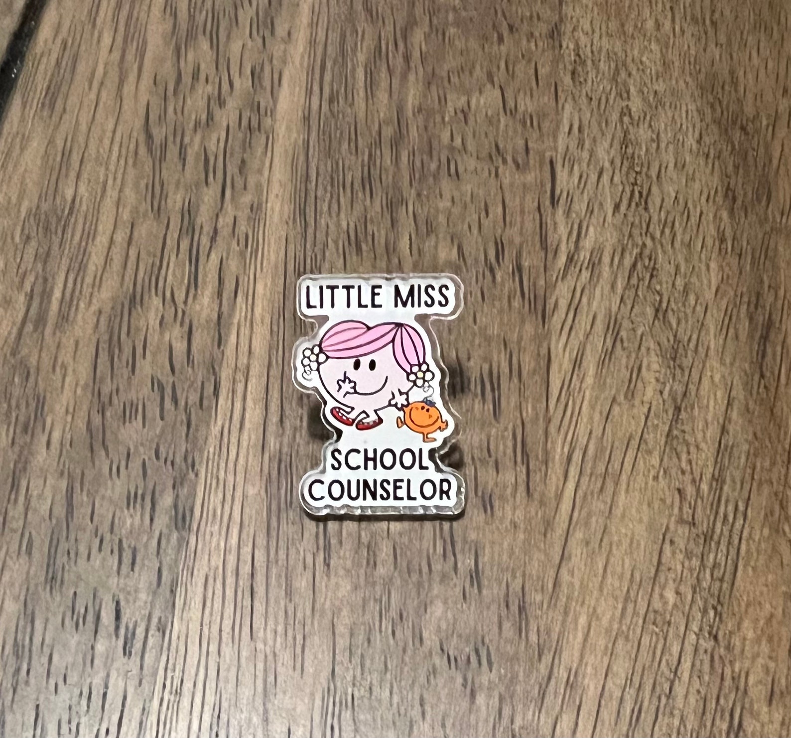Little Miss School Counselor Pin / Counselor Lanyard Pin / Little Miss ...