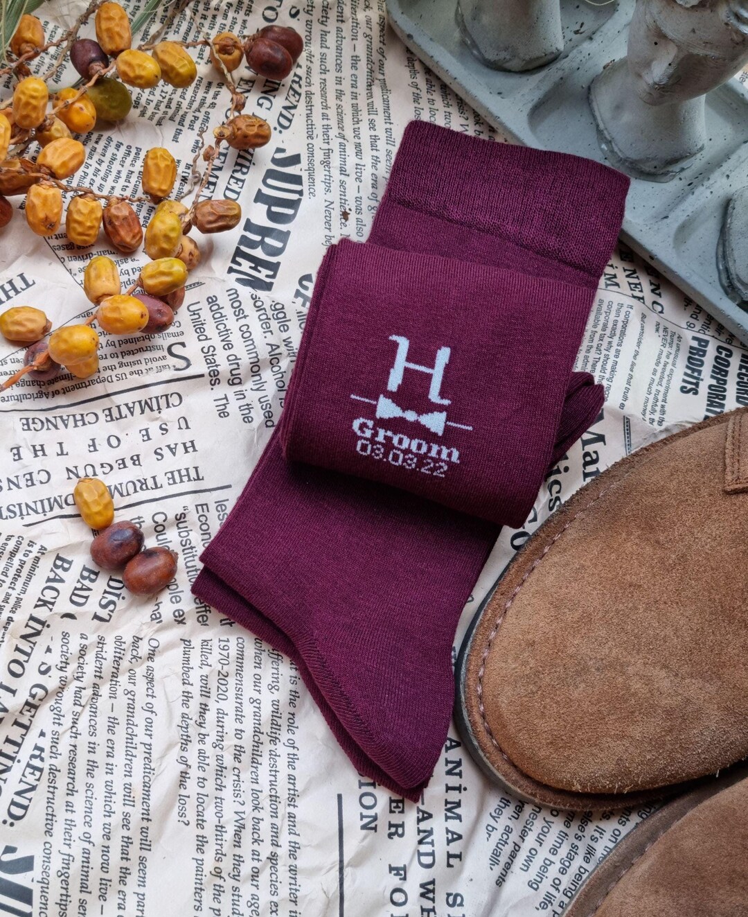 Complete Personalization for Socks, Cashmere Bamboo Mercerized Custom ...
