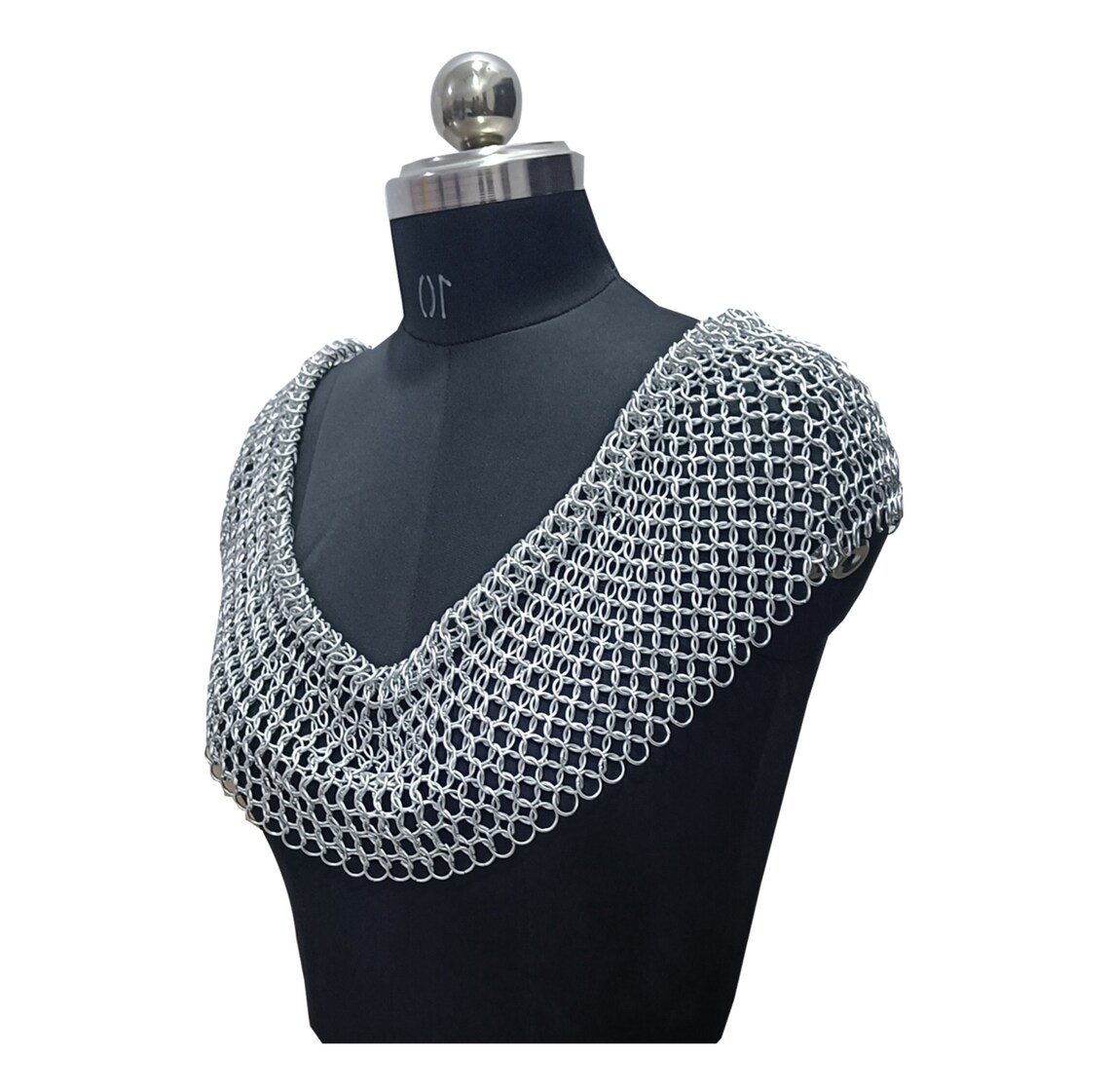 Chainmail Scarf Handmade European Weave Aluminum Butted Ring Shoulder ...